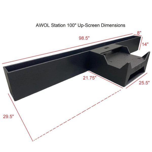 AWOL Vision AWOL Station Projector Cabinet for Clean Setup