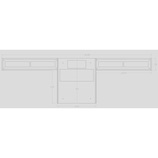 AWOL Vision AWOL Station Projector Cabinet for Clean Setup