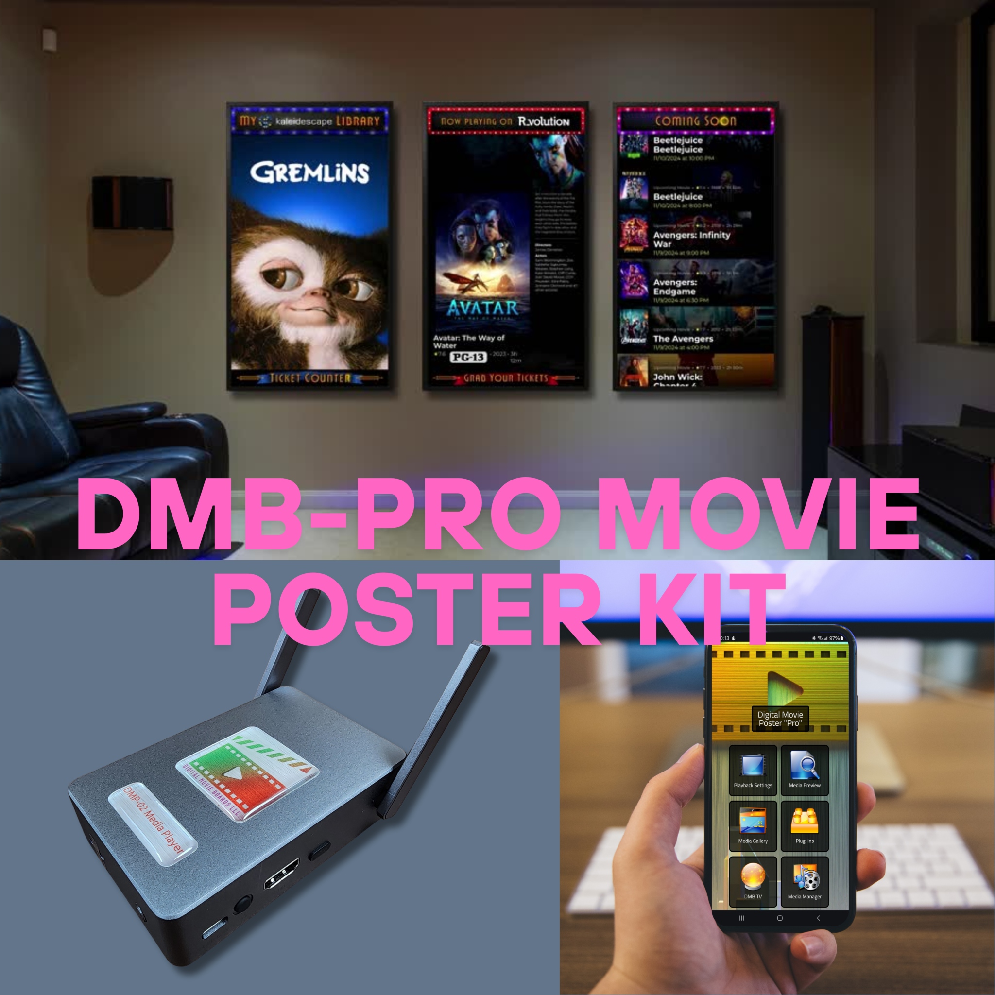 Digital Movie Boards DMP-02 media player for Home Theater
