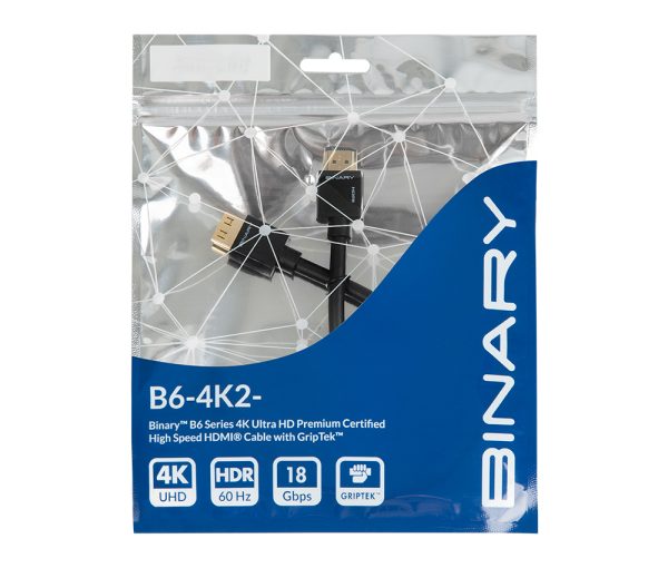 Binar B6 Series 4K Ultra HD Premium Certified High Speed HDMI Cable ...